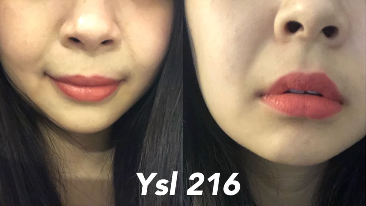 YSL新品黑蓋唇釉206, 216試色分享💄🔥 - 美妝板 | Dcard