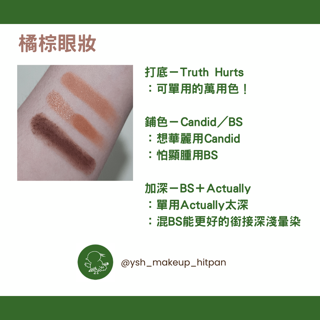 眼影盤點：ColourPop Give It To Me Straight #溫柔系 #日常 #通勤妝容 - 文青鳥 (@ysh_) | Dcard