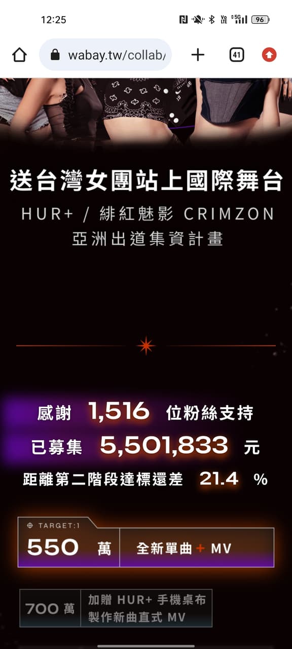 HUR集資第一階段達標 - 未來少女板 | Dcard