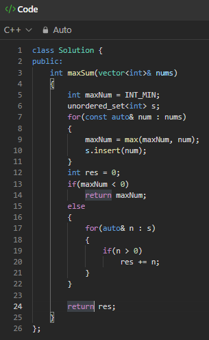 3487. Maximum Unique Subarray Sum After Deletion - 佛朗火箭製造基 ...