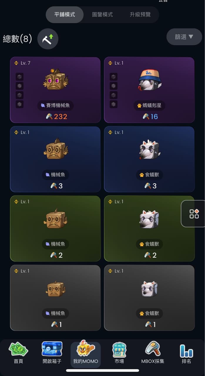 分享MOBOX momo Nft - 區塊鏈遊戲板 | Dcard
