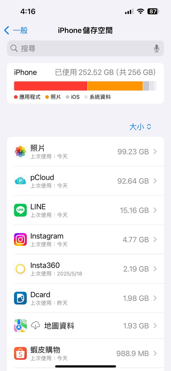 pcloud怎麼那麼佔空間！求解 - 閒聊板 | Dcard