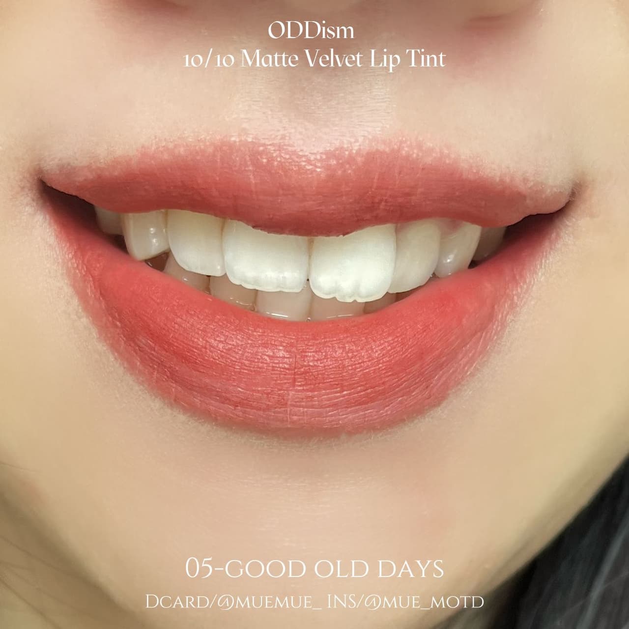 ODDism｜盡情迷絨唇釉10/10 Matte Lip Tint五支全試色 - 我有三個酒窩👾 (@muemue_) | Dcard