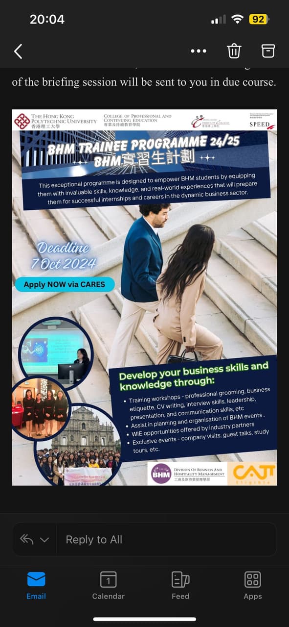 Trainee programme - 香港專上學院板 | Dcard