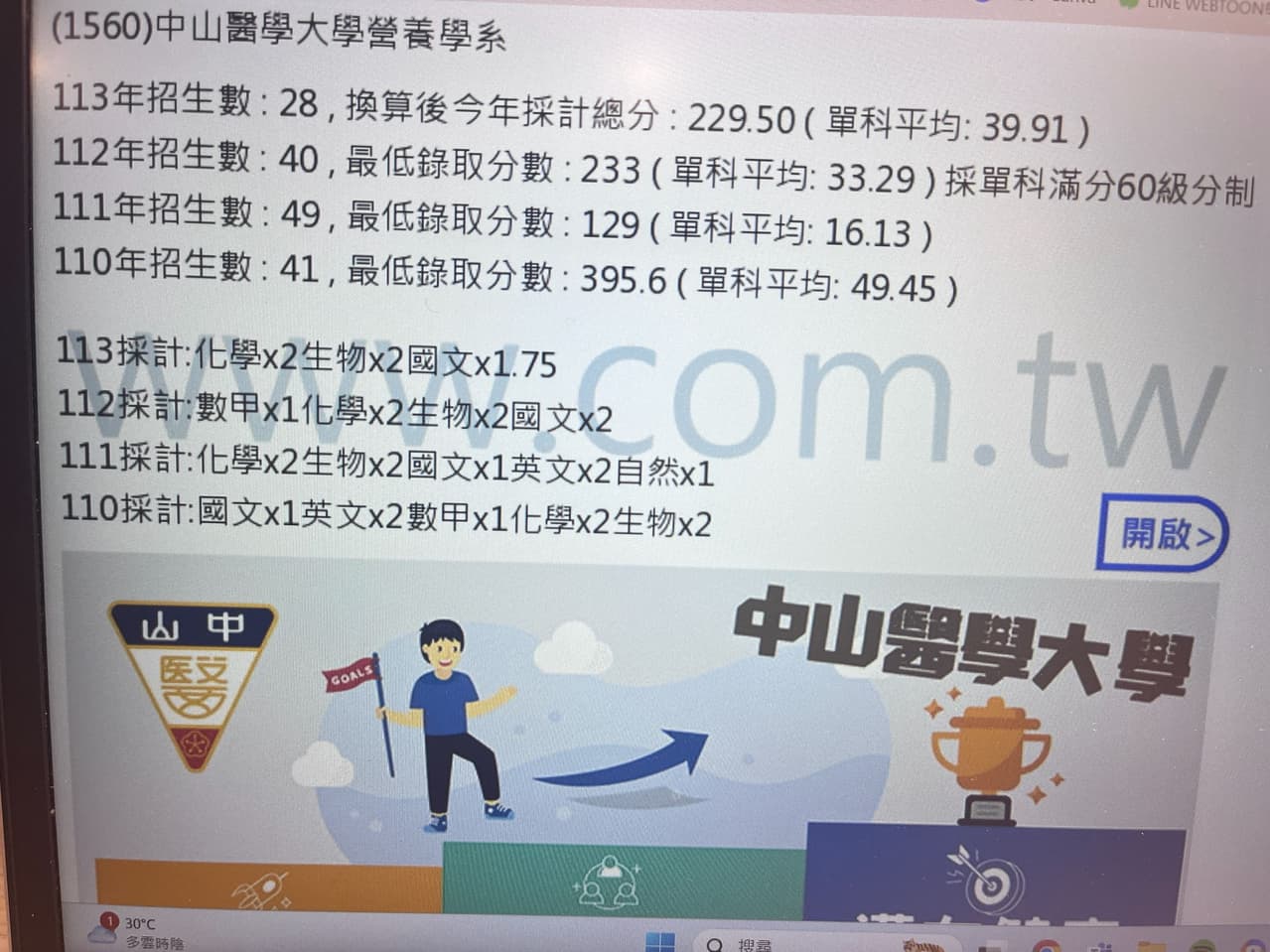 問分科落點 升大學考試板 Dcard