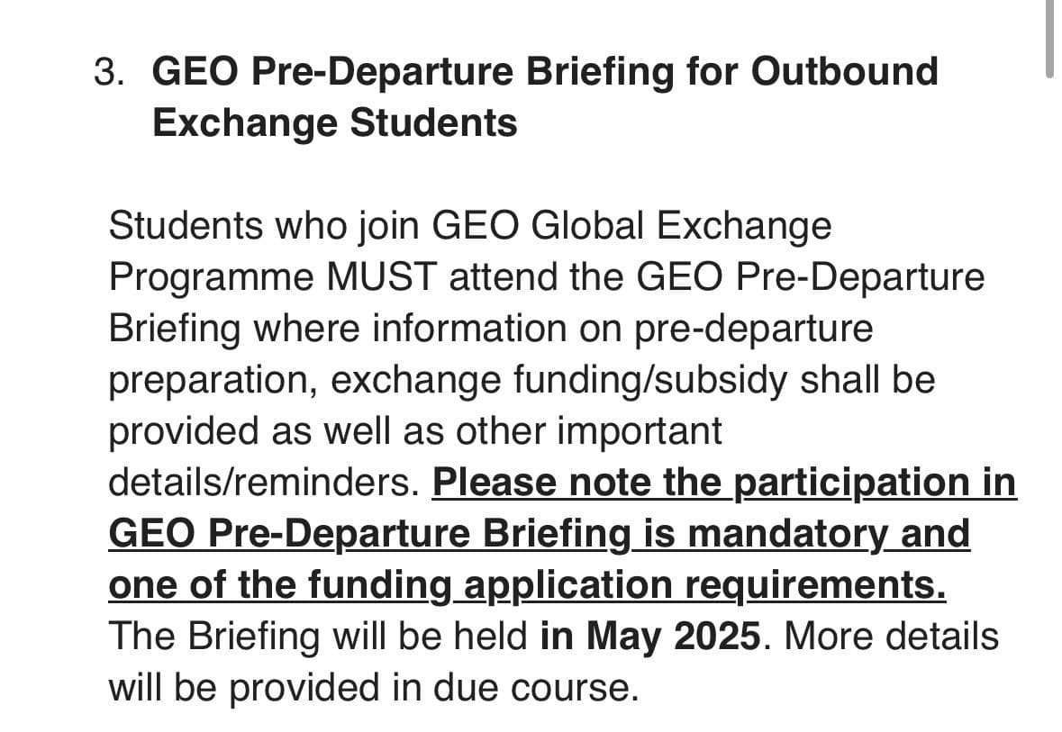 GEO summer exchange briefing - 香港理工大學板 | Dcard