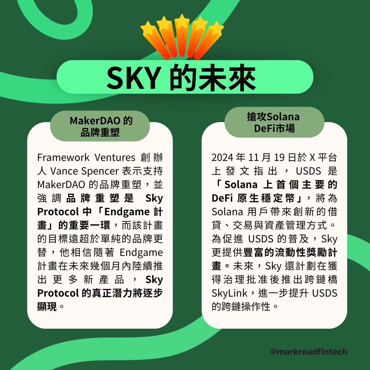 📣 Sky協議登場：MakerDAO品牌重塑是否走對了路？🧐 - 馬克解讀金融科技 (@markreadfintech) | Dcard