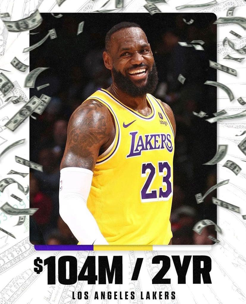 #討論 LBJ兩年合約續留湖人 - NBA板 | Dcard