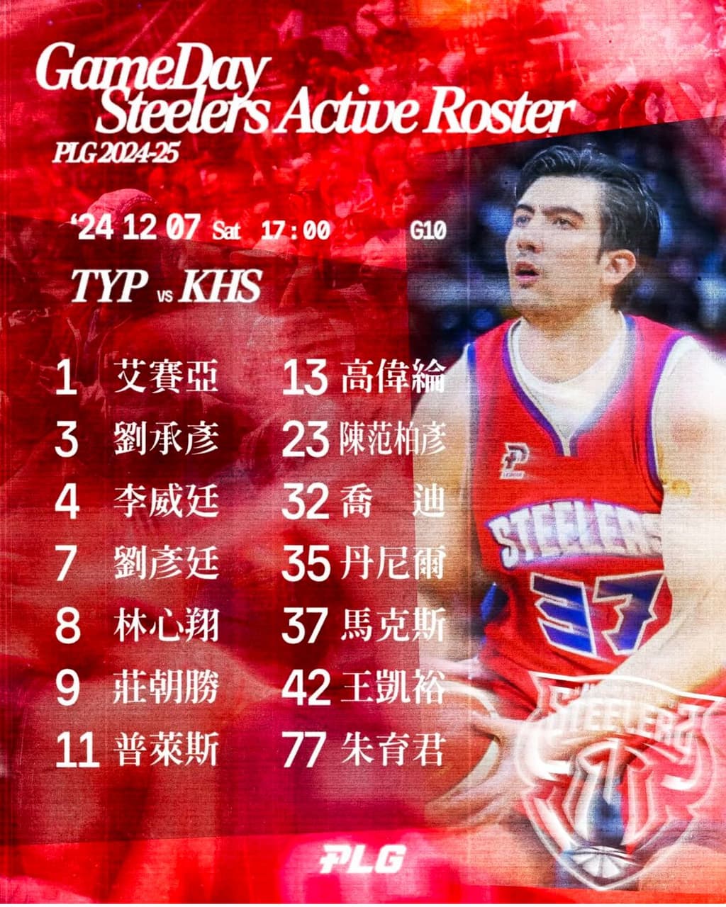 #討論 2024/12/7 PLG 24-25 G10 / 桃園璞園領航猿🦍 VS. 高雄鋼鐵人🤖 / 賽事討論區 - 籃球板 | Dcard