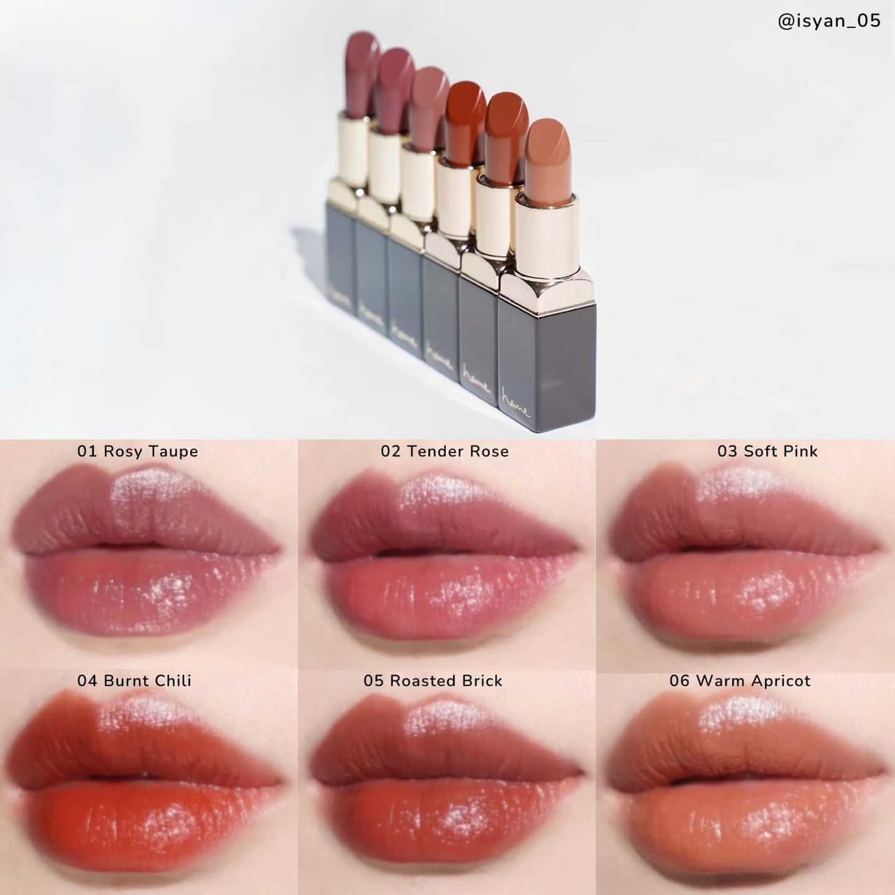 heme 新品唇膏全試色 搶先看 - yan's makeup (@isyan_05) | Dcard