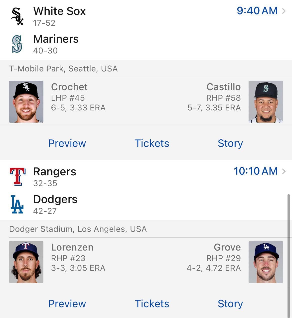 #討論 2024/6/14 MLB 例行賽賽程 - MLB板 | Dcard