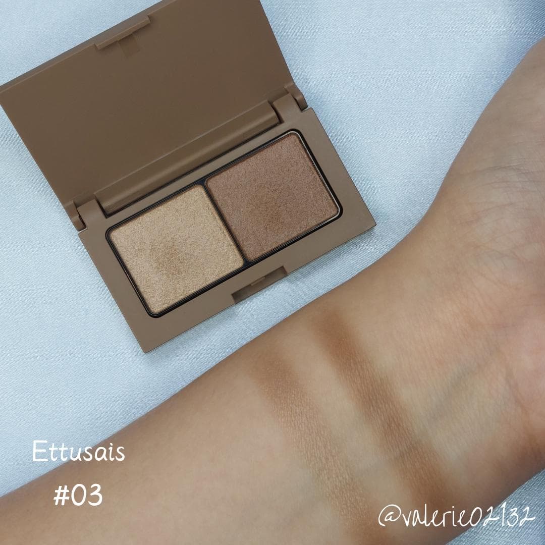 #試色 Ettusais 微暮絲絨雙色眼影 03、06 - 美妝板 | Dcard