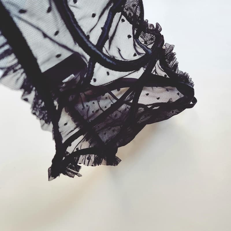 UW LINGERIE｜法式圓點長版內衣套裝．FF05淺嚐 - 西斯板 | Dcard