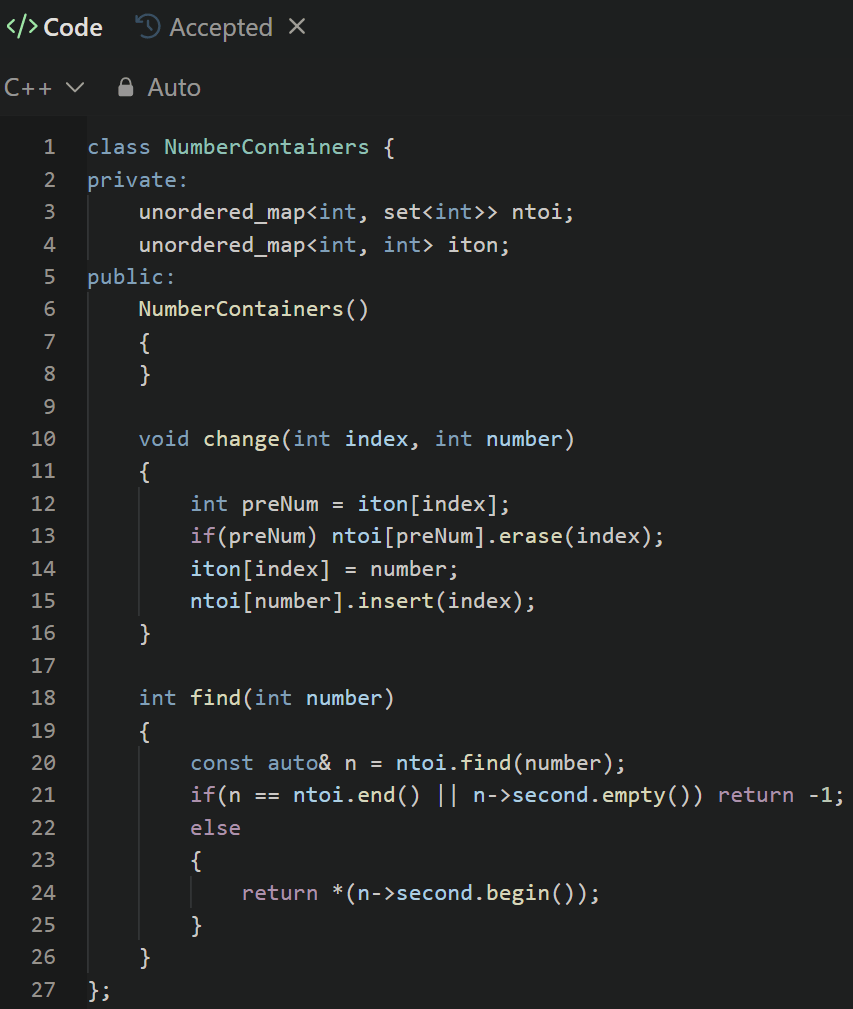 2349. Design a Number Container System 解題紀錄 - 佛朗火箭製造基 (@supersonico) | Dcard