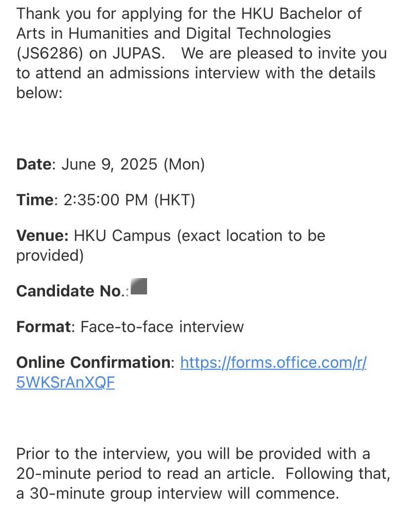 hku interview - DSE 考生專區板 | Dcard