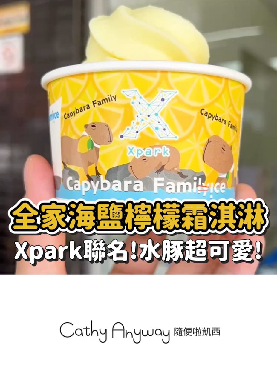 卡～皮～巴～拉 😍 全家 x Xpark聯名！海鹽檸檬霜淇淋新登場🍦 - 美食板 | Dcard