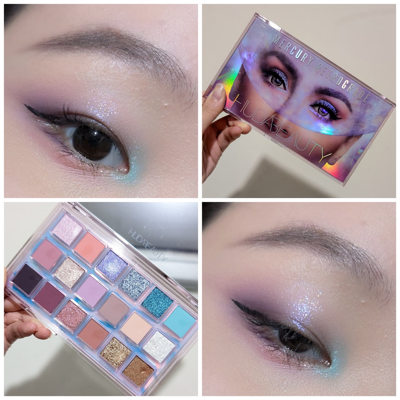 眼影盤點：HUDA BEAUTY Mercury Retrograde #水逆盤 #日常 #玩妝 - 文青鳥 (@ysh_) | Dcard