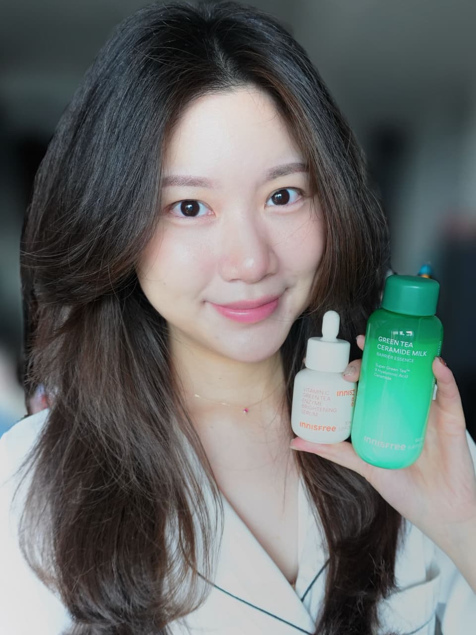 愛熬夜的小資女集合！INNISFREE綠茶牛奶水精華救了我的暗沉臉大危機😭 - 饅頭公主💕 (@ladydondon_) | Dcard