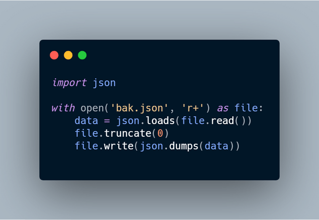#請益 python 開Json檔後清空內容 - 軟體工程師板 | Dcard