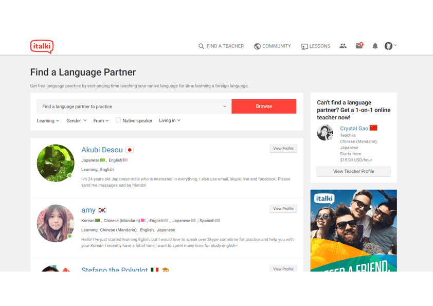 #推薦 Italki自學網站 - 語言板 | Dcard