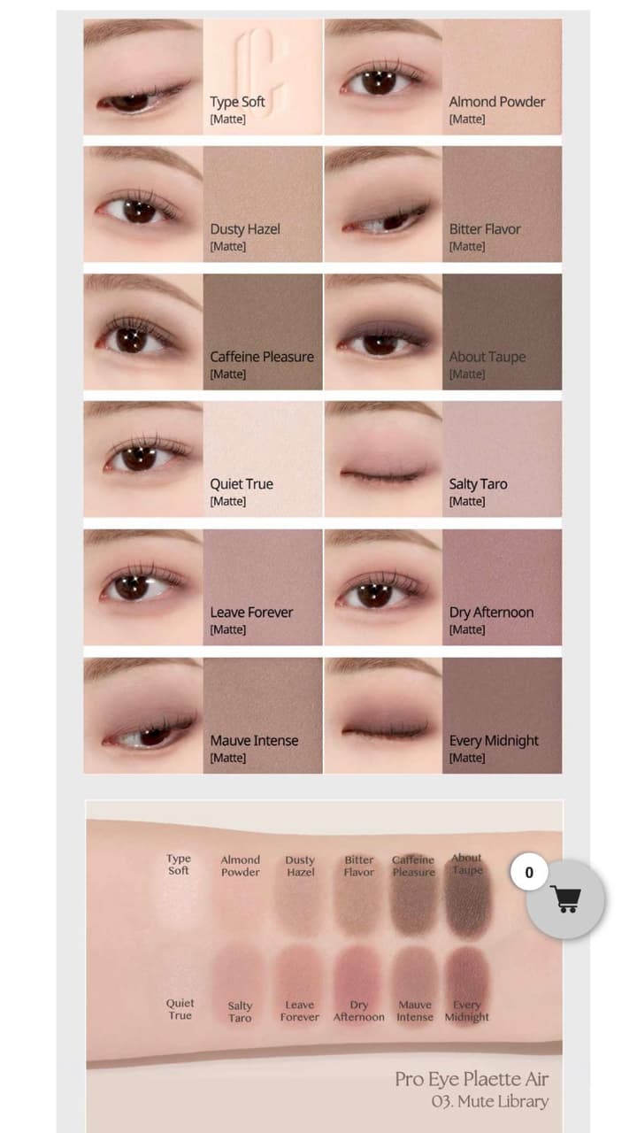 #分享 低飽和霧面灰粉眼影盤 ˶⍤⃝˶ ｜CLIO Pro Eye Palette Air ＃03 Mute Library - 美妝板 | Dcard