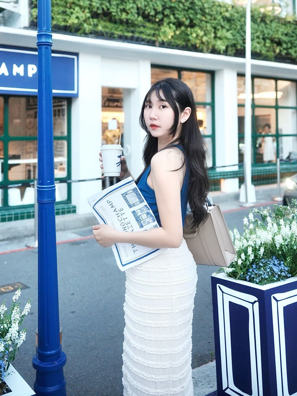 156cm 三套藍色日常穿搭🩵🤍 - 穿搭板 | Dcard