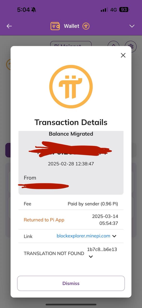 #請益 #請益 Pi幣不知道為什麼被返回 - 區塊鏈板 | Dcard