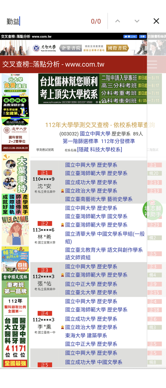 中興歷史 勤益自動化 升大學考試板 Dcard