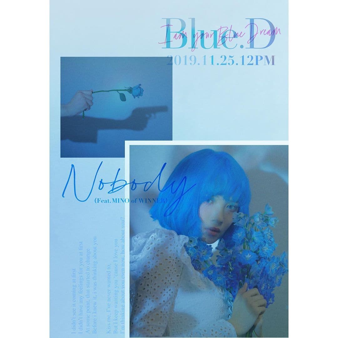 YGX新人歌手 天使嗓Blue.D🌹💙💙💙NOBODY(Feat. MINO of WINNER) - 追星板 | Dcard