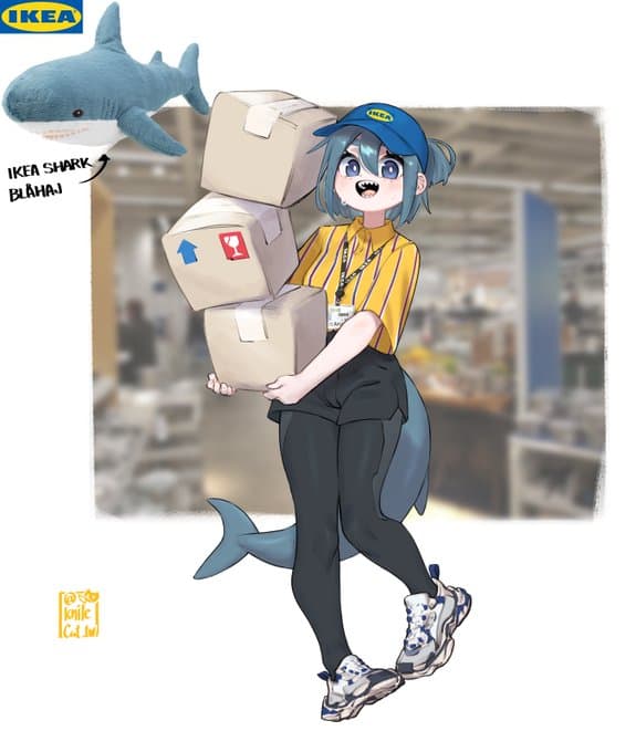 Ikea 鯊鯊擬人化 梗圖板 Dcard