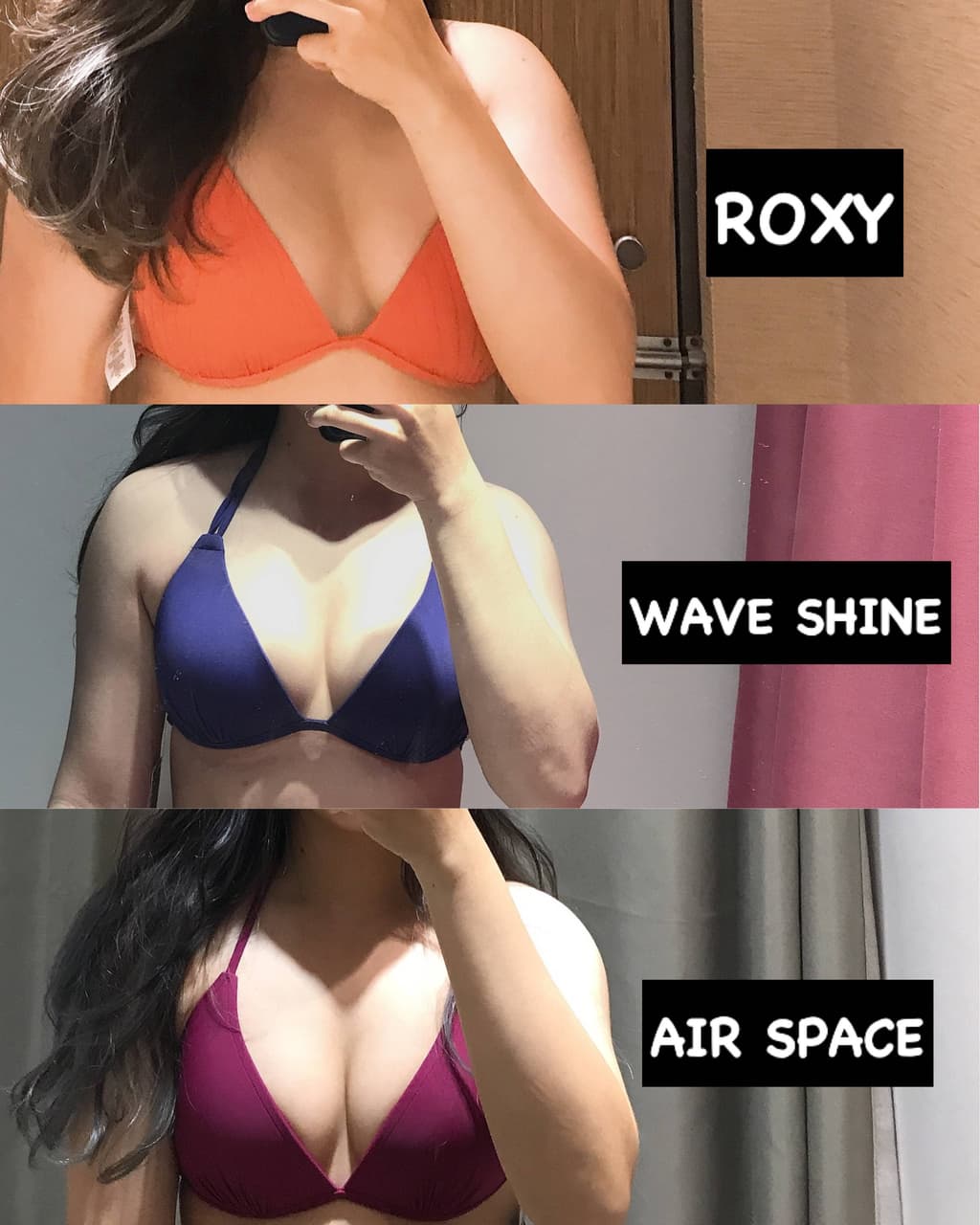 更新 一些比基尼分享（內有ROXY、WAVE SHINE、AIR SPACE比較） - 女孩板 | Dcard