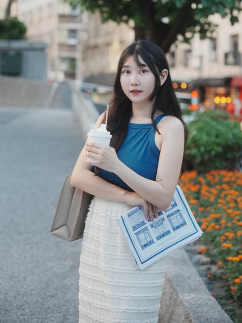 156cm 三套藍色日常穿搭🩵🤍 - 穿搭板 | Dcard