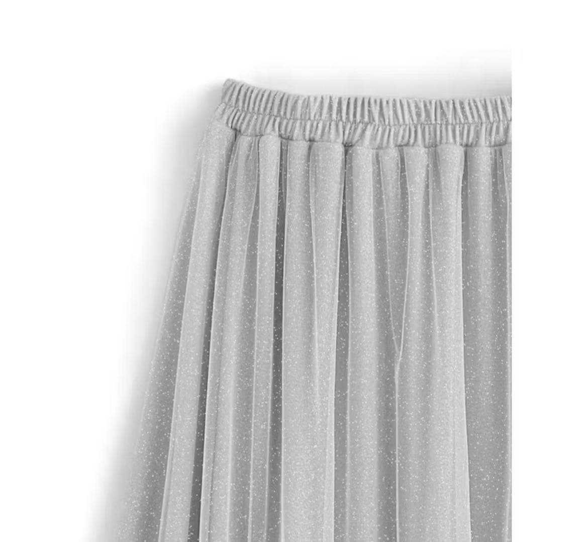 #我要賣 💜已售💜GRL長裙金銀絲薄紗喇叭裙[fo1984]/チュールティアードスカート[sm114] - 二手交易板 | Dcard