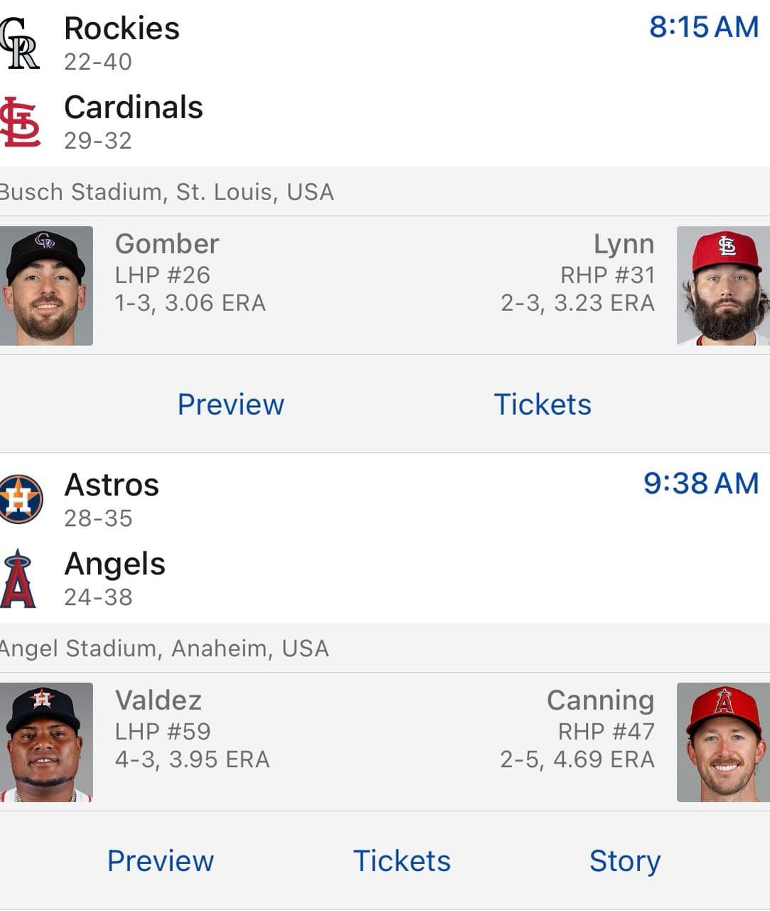 #討論 2024/6/8 MLB 美國職棒先發投手預告（14 場） - MLB板 | Dcard