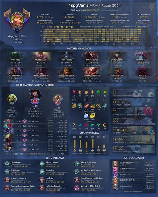 #分享 2024-ARAM回顧 - 英雄聯盟板 | Dcard