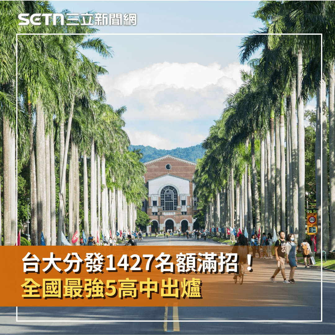 台大分發1427名額滿招！全國最強5高中出爐 「這私校」錄取41人最多 - SETN三立新聞網 (@setn54) | Dcard