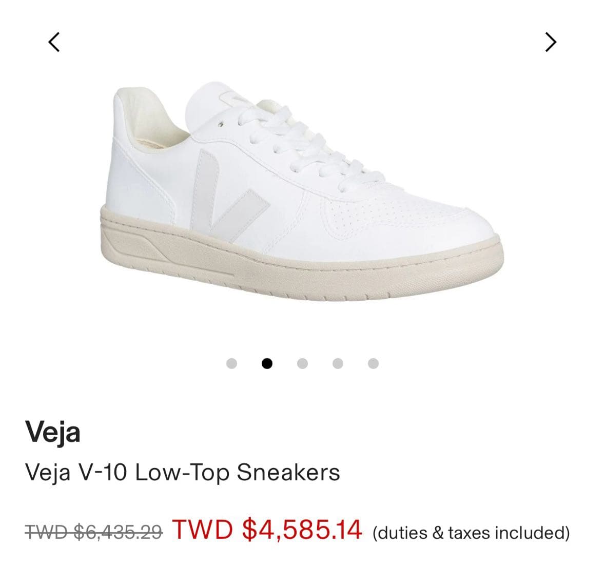 #售二手 （已售出）VEJA V10小白鞋 - 二手交易板 | Dcard