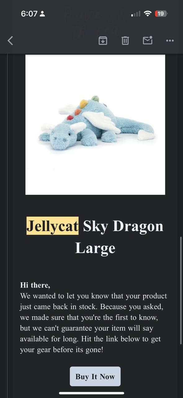終於被我買到 Jellycat 天空龍 🇨🇦 - 心情板 | Dcard