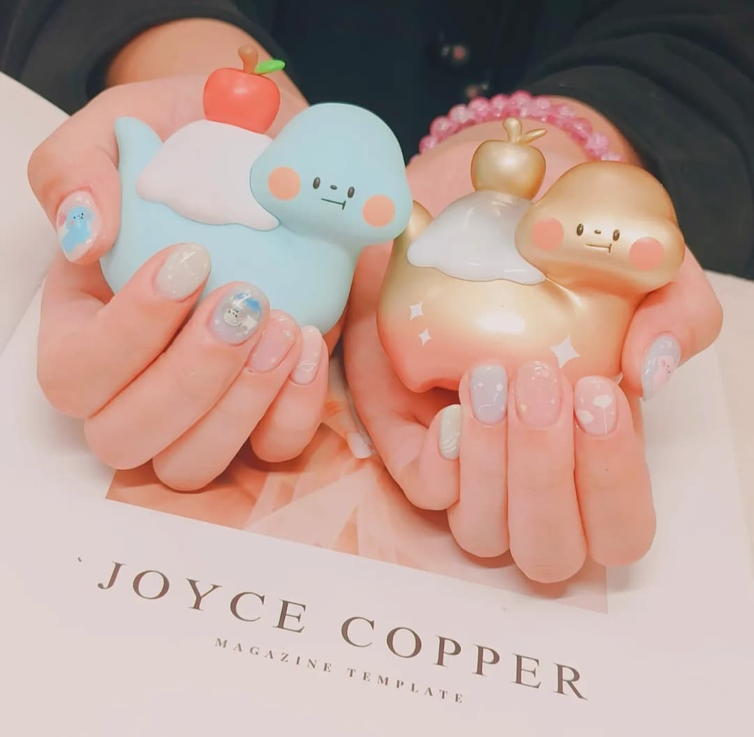 #分享 吃貨恐龍美甲 - 慵懶大貓🐱 (@sss___88) | Dcard