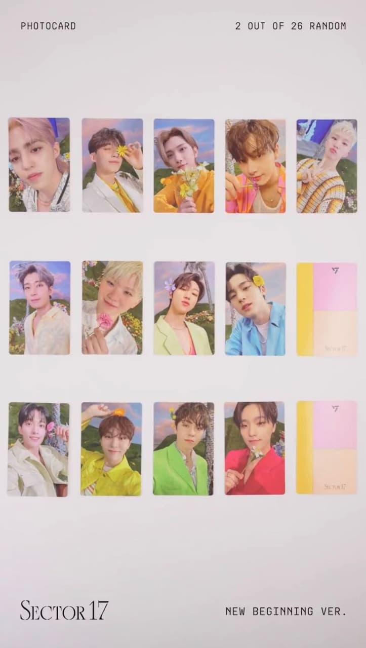 #情報 Sector of 17專輯配置 - SEVENTEEN板 | Dcard