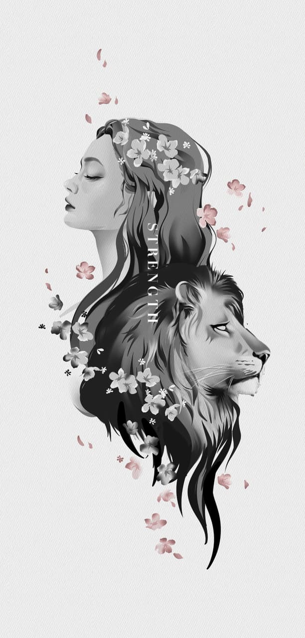 塔羅創作 - 力量 - ttt (@tina_ttt) | Dcard