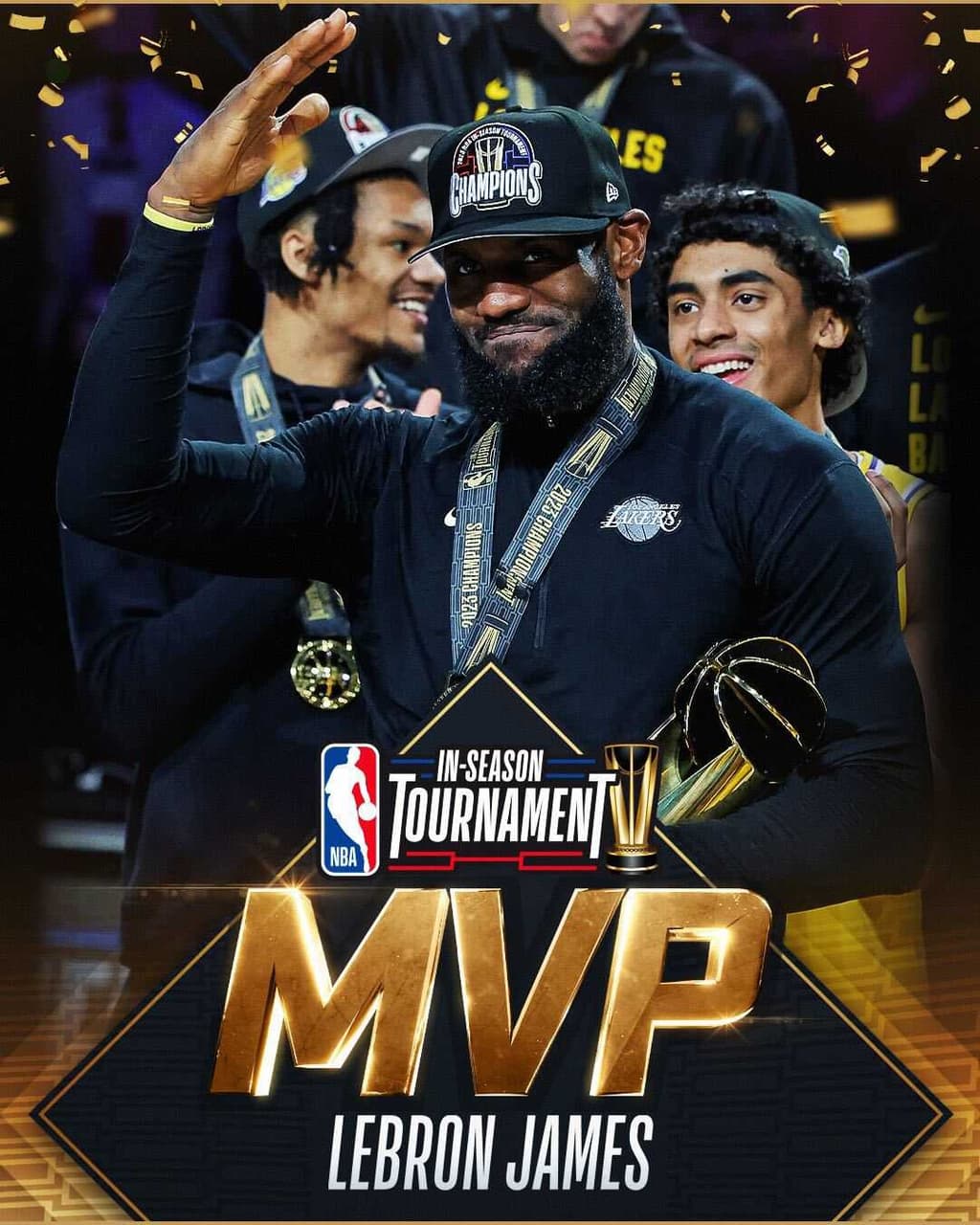 恭喜洛杉磯湖人隊拿下第一屆NBA季中錦標賽總冠軍，LBJ季中錦標賽MVP💜💛🏆🥇🎉 - NBA板 | Dcard