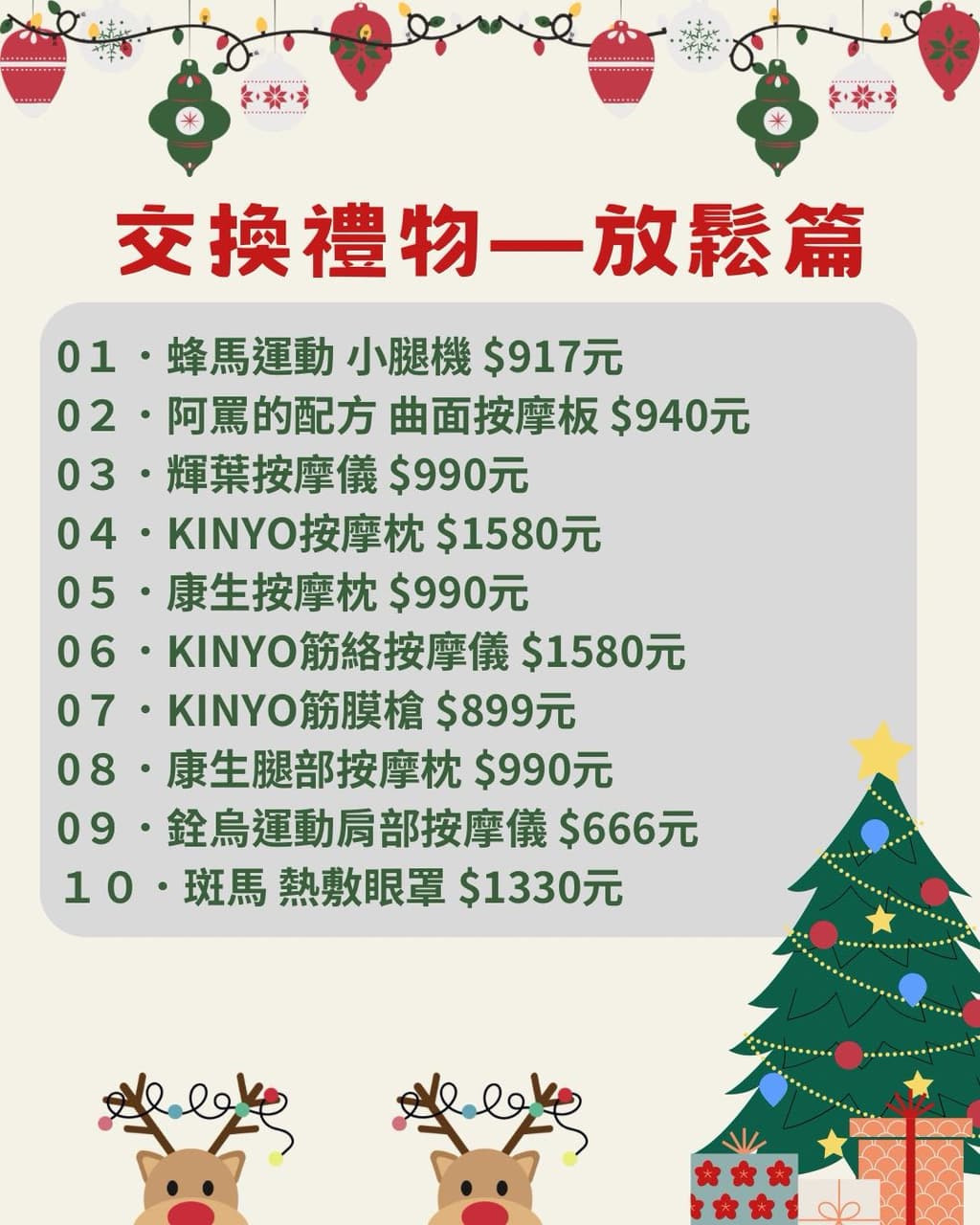 500/1000/2000元【最強、最完整】50款交換禮物推薦！2026聖誕Dcard/PTT網友狂推清單 - 我住在鳳梨屋裡 (@frank_321321) | Dcard