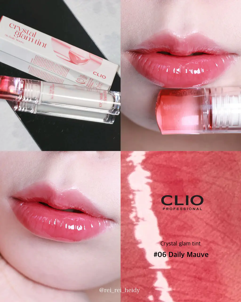 #試色 看了沒心動算我輸🍬CLIO水晶糖心光潤唇釉太誇張🍓🍑 #肝苦世代 - 美妝板 | Dcard