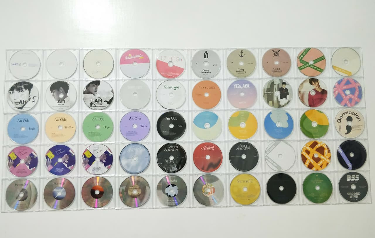 #分享 Seventeen歷年專輯收藏與超美CD牆 - 追星板 | Dcard