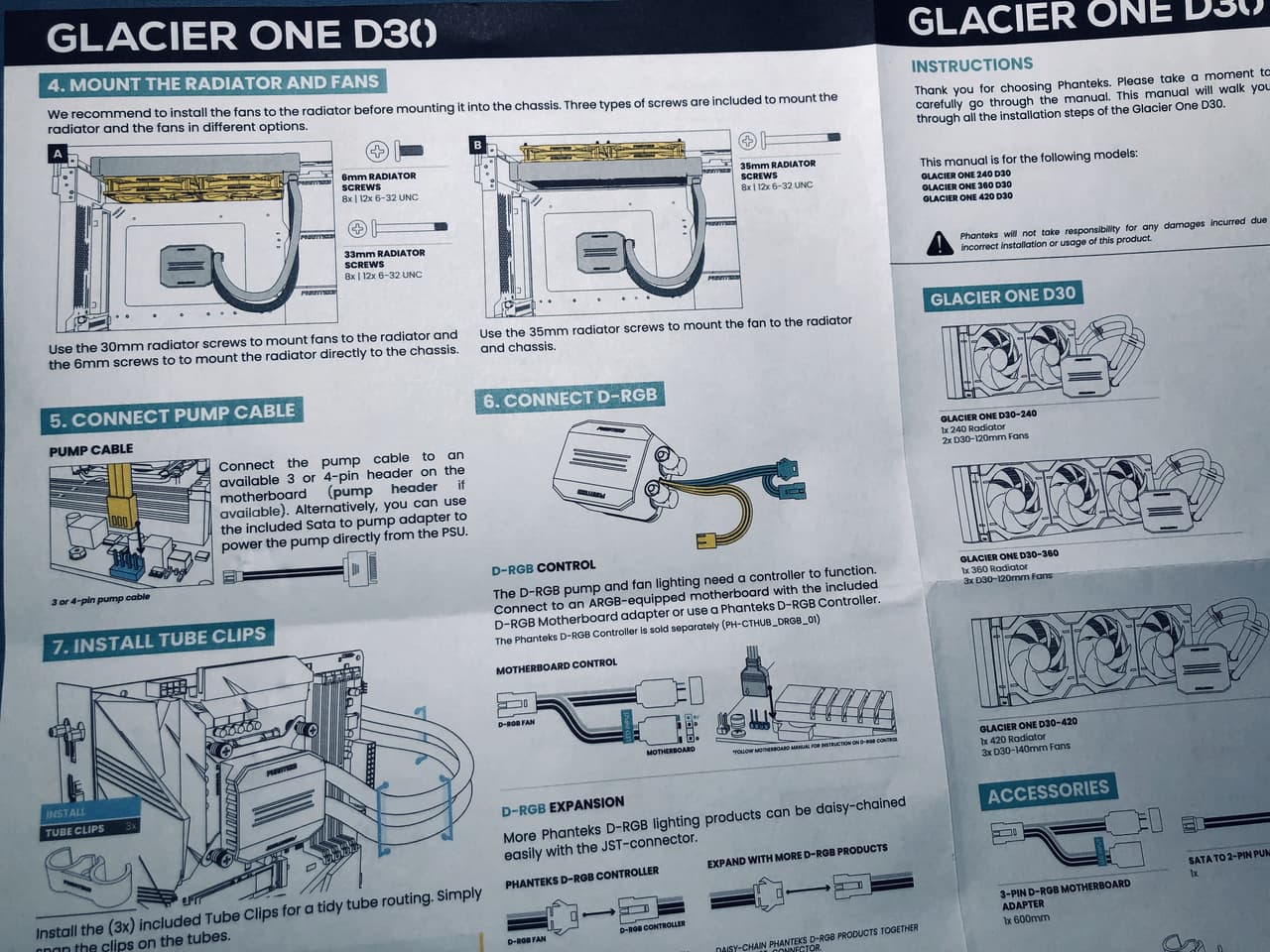 「冰川精靈」追風者 PHANTEKS GLACIER ONE D30 AIO 一體式水冷 新品#開箱 - 3C板 | Dcard