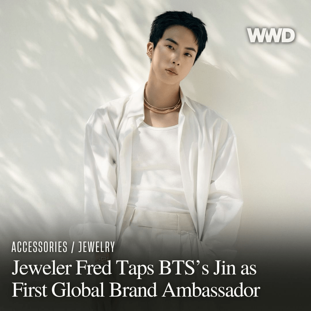 #分享 BTS Jin 成為 FRED Jewelry全球品牌大使 - 追星板 | Dcard