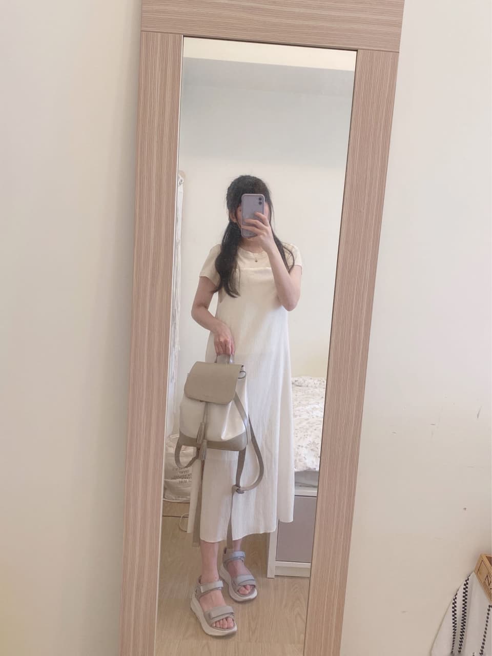 #分享 #日常穿搭🌸 155cm的春季溫柔風淺色搭配 - 穿搭板 | Dcard