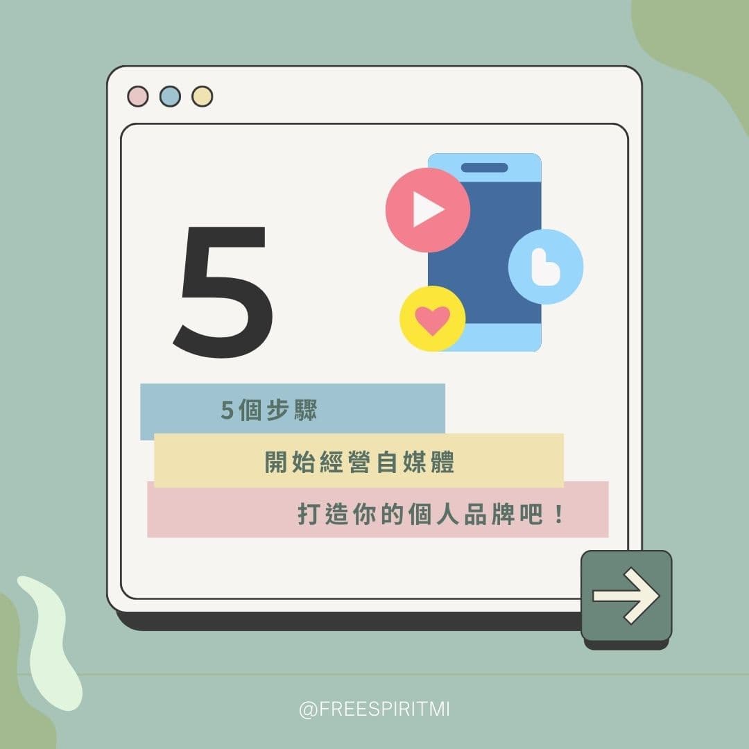 經營自媒體：5步驟開始打造你的個人品牌 - 小咪同學 (@freespiritmi) | Dcard