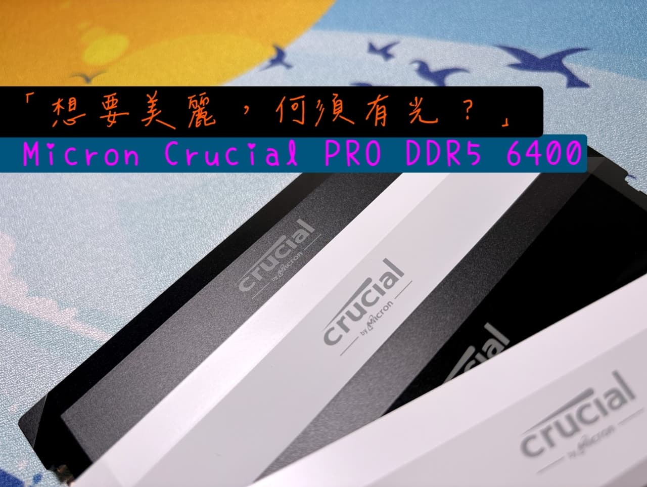 【開箱】「想要美麗，何須有光？」Micron 美光 Crucial PRO DDR5 6400C38 白色記憶體 - 3C板 | Dcard
